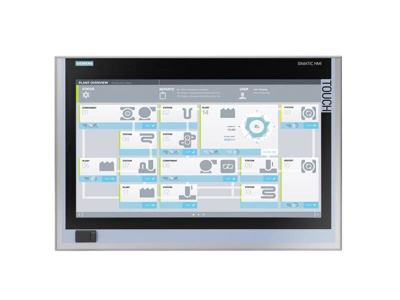 Panel PC 22" SIEMENS SIMATIC IPC477D Intel Celeron 827E 1.4GHz, 4GB ...